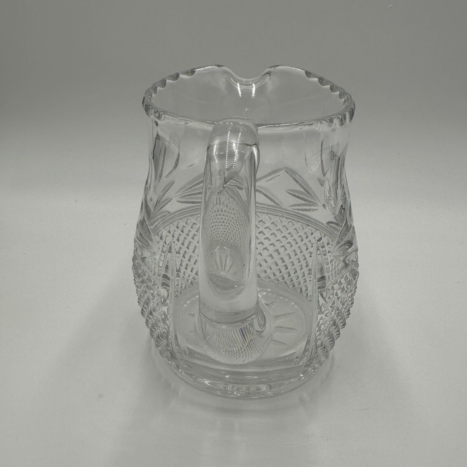 Galway Ireland Crystal Pitcher Leah Pattern Lead Clear Serveware Decor ...
