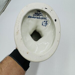 Delft Holland Pottery 701 Cobalt Blue White Chicken Hen Porcelain ...