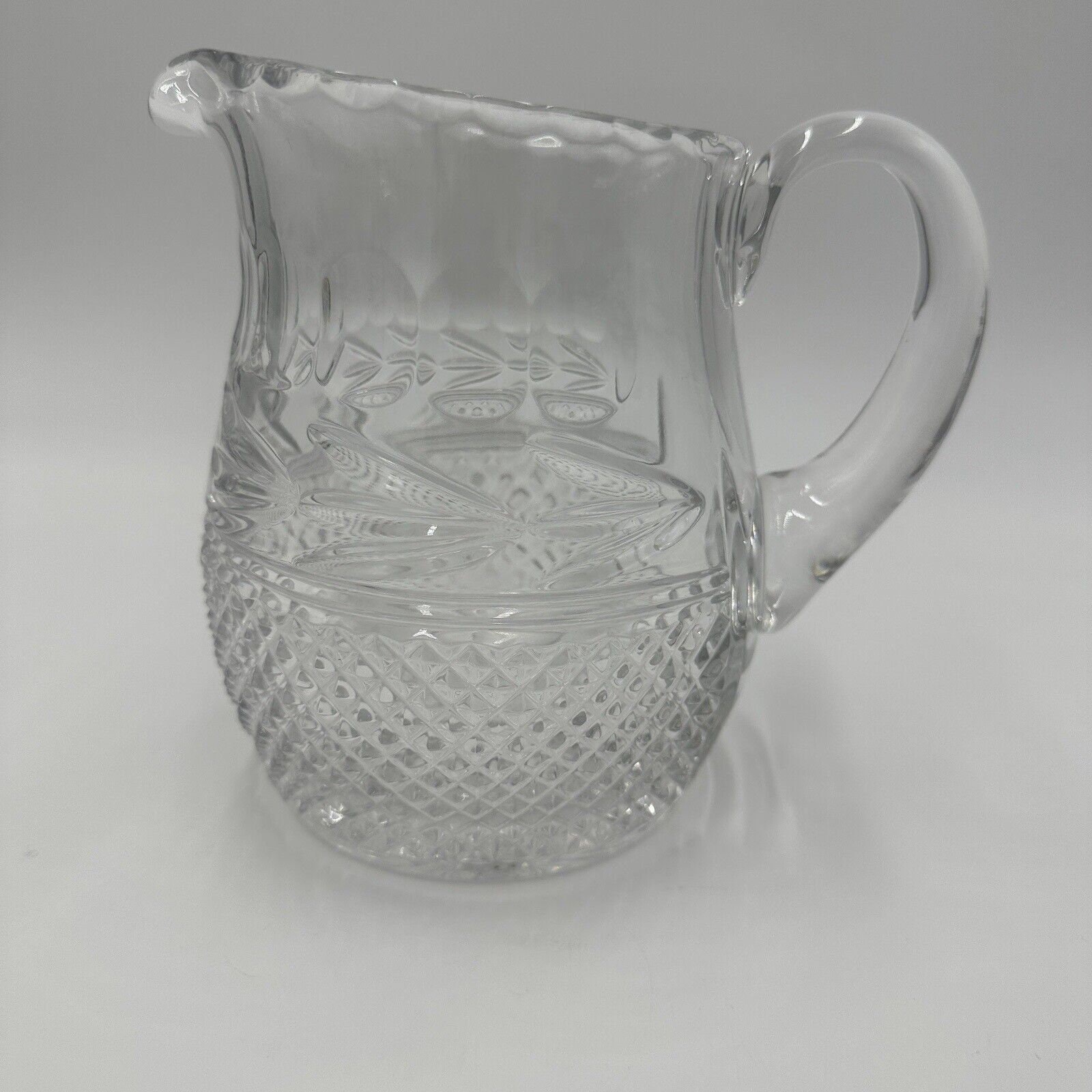 Galway Ireland Crystal Pitcher Leah Pattern Lead Clear Serveware Decor ...