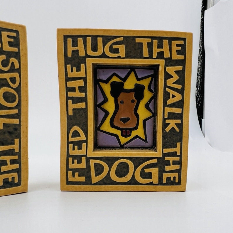 Macone Clay Tiles Hug the Cat and Dog Wall Ceramic Hand Glazed ...