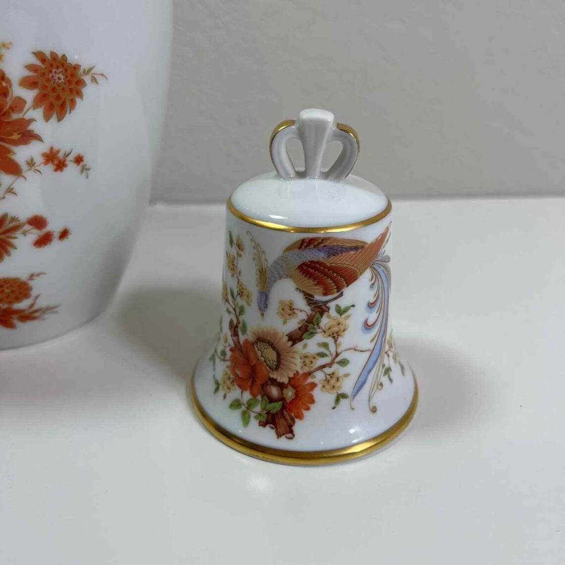 Kaiser Germany Vase & Bells Set Vintage Porcelain Floral 3 Pieces - Etsy
