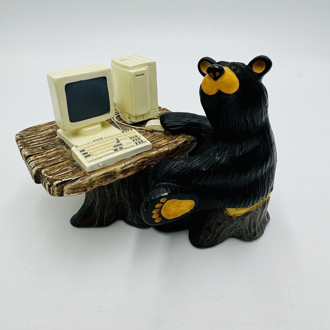 Buy Rare Bearfoots E-bear Bear Computer Jim Fleming Figurine Big Sky ...