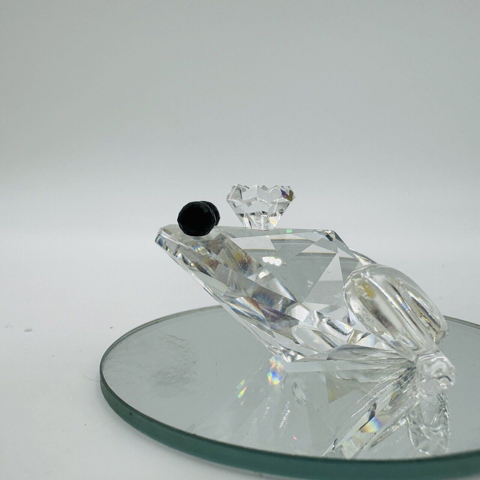Swarovski Crystal Frog Toad Prince Crown Figurine Austria Retired - Etsy