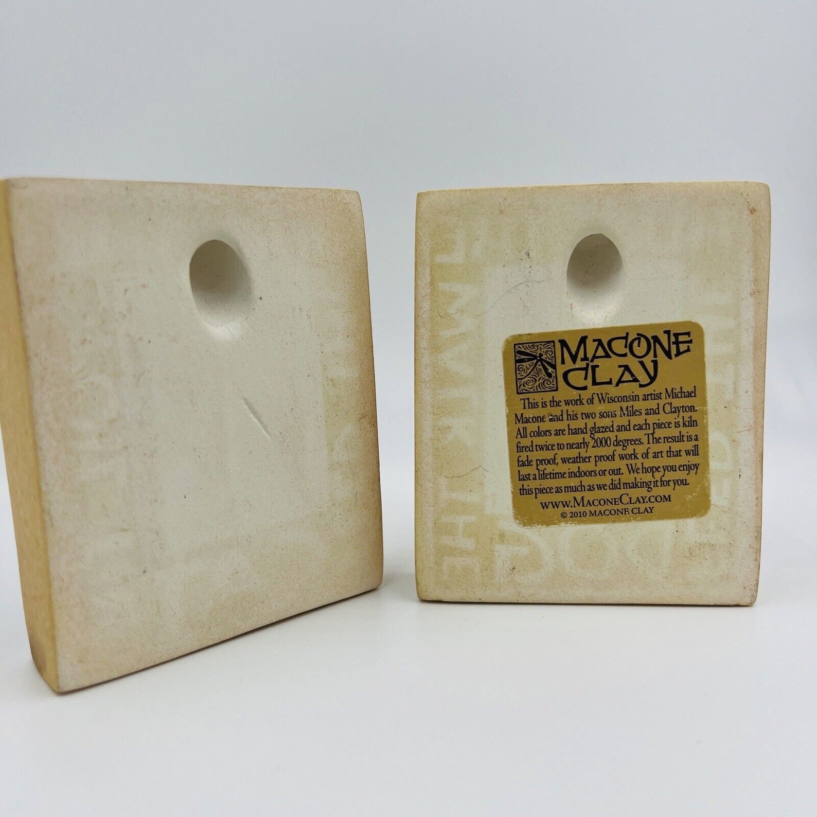 Macone Clay Tiles Hug the Cat and Dog Wall Ceramic Hand Glazed ...