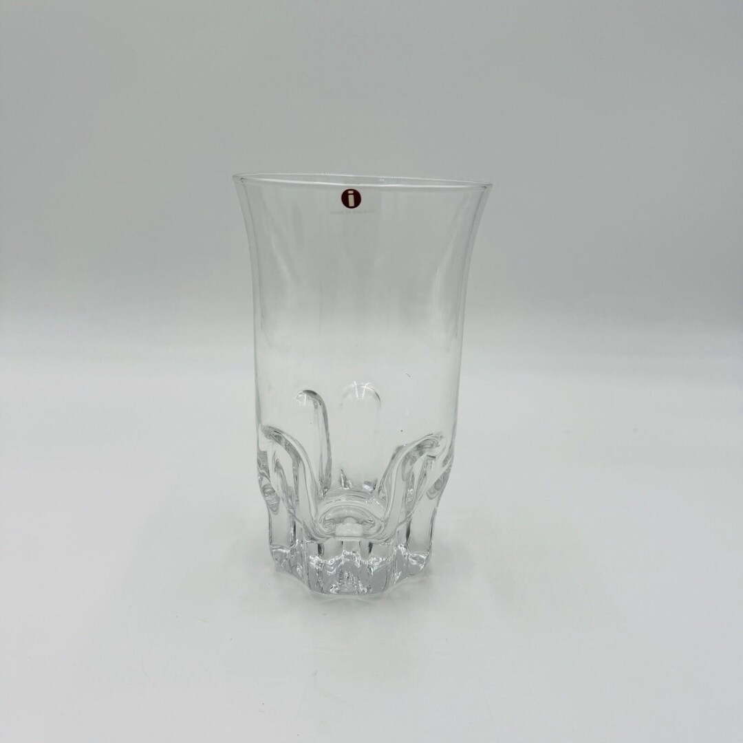 Iittala Finland Crystal Glass Vase Marja Design Tapio Wirkkala 6.5 ...
