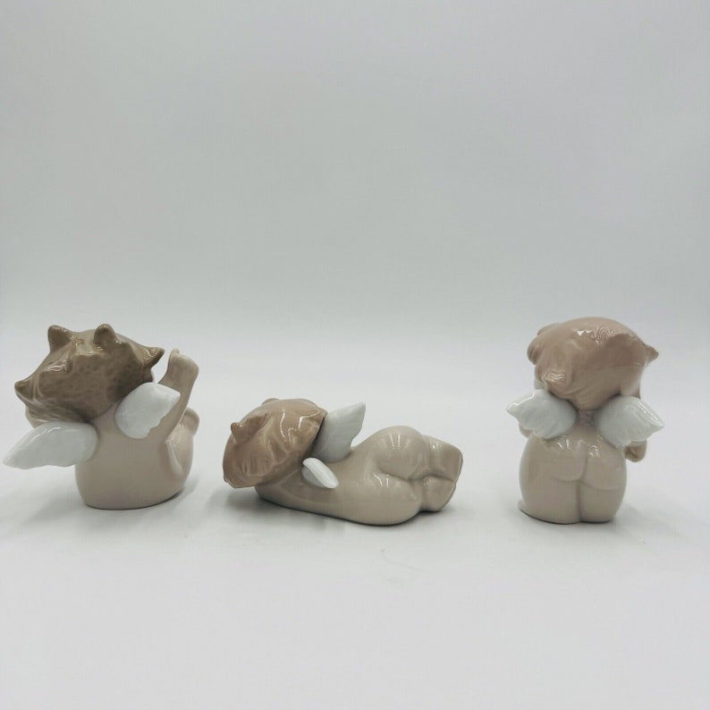 Nao by Lladro Daisa Cheeky Cherubs Porcelain Angels Figurines Set Spain - Etsy