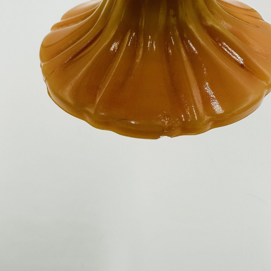 LE Smith Vase Bittersweet Swung Glass Orange 16.5in Tall MCM Floor ...