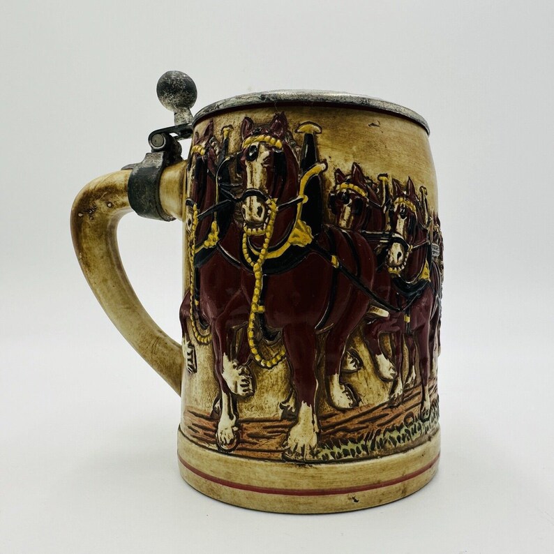 Clydesdales Stein Csl9 First Stein Hammered Lid Style Circa 1976 ...