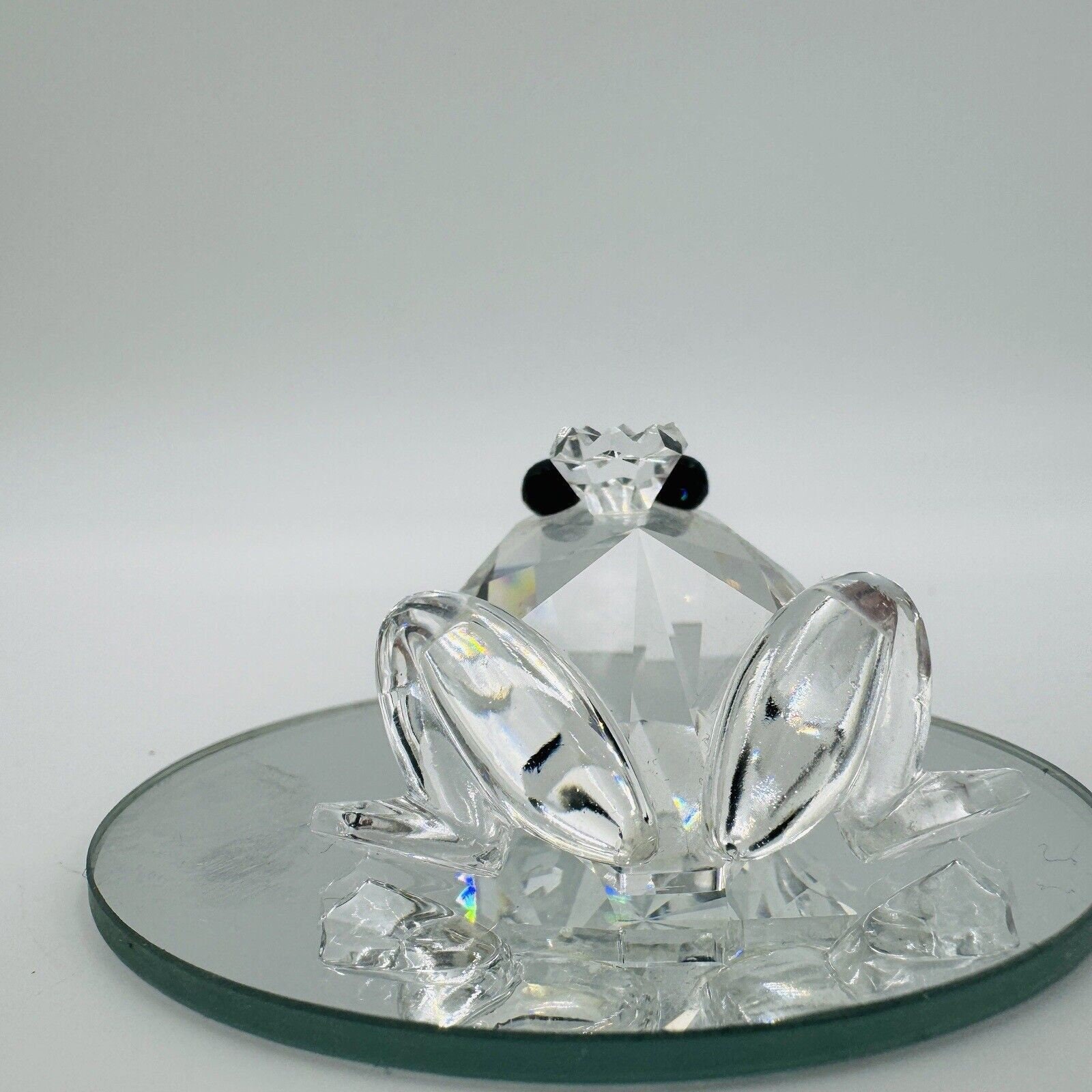 Swarovski Crystal Frog Toad Prince Crown Figurine Austria Retired - Etsy
