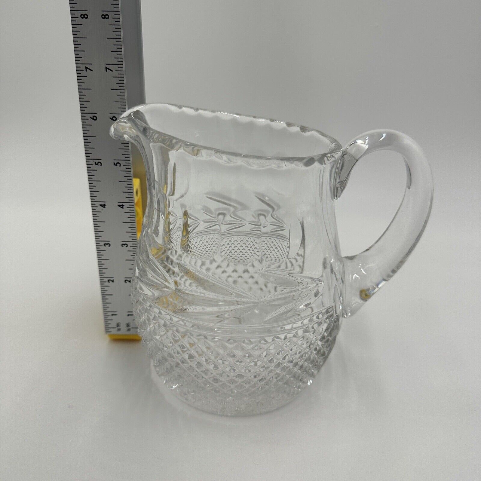 Galway Ireland Crystal Pitcher Leah Pattern Lead Clear Serveware Decor ...