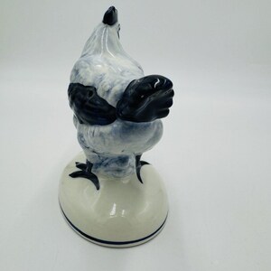 Delft Holland Pottery 701 Cobalt Blue White Chicken Hen Porcelain ...