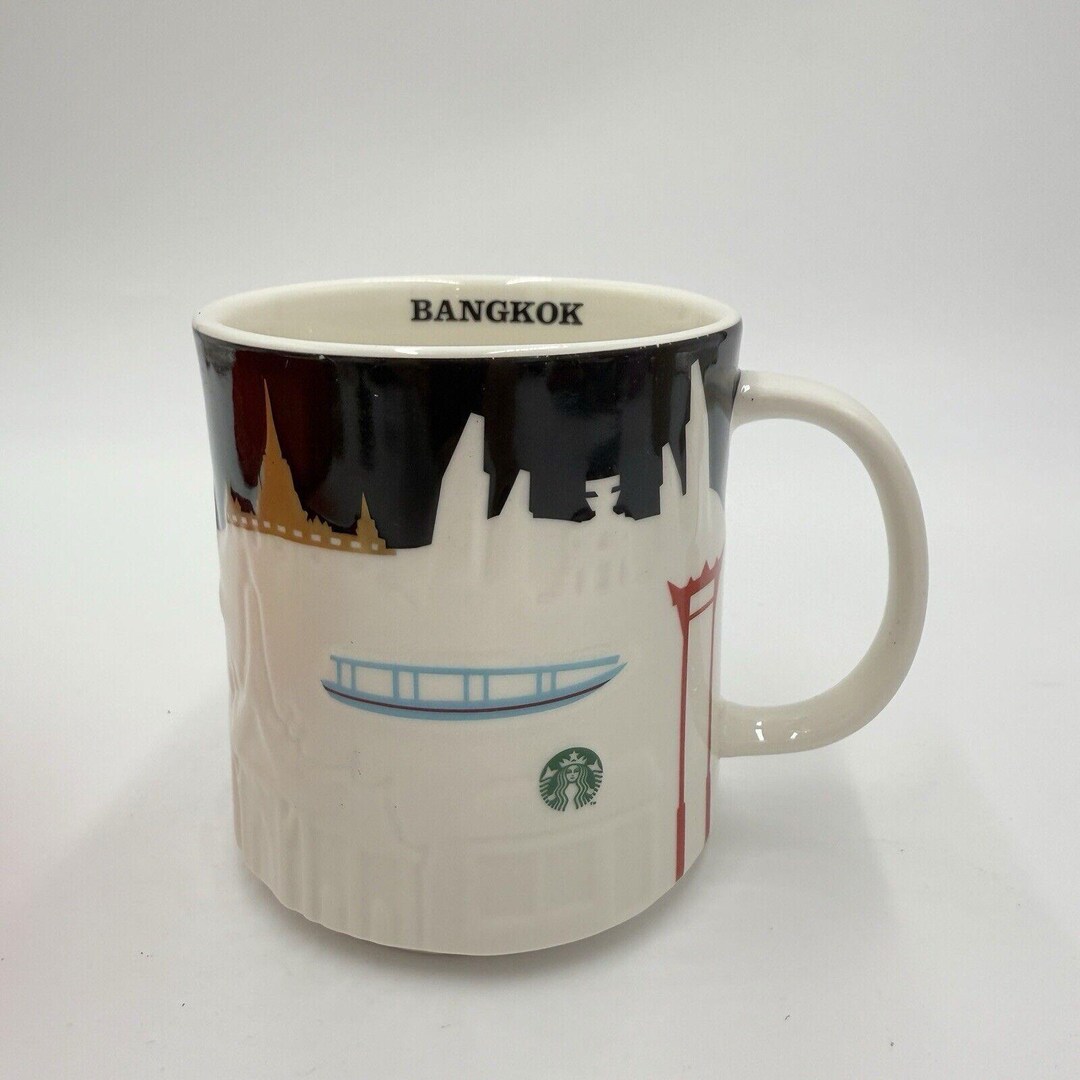 Starbucks Mug BANGKOK 16 Oz. Thailand Collector Series Ceramic Coffee ...