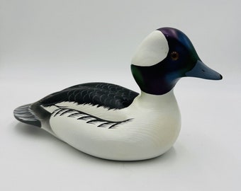 Handcrafted Bufflehead Duck Decoy by Mastercarver Jules Bouillet Signed ...