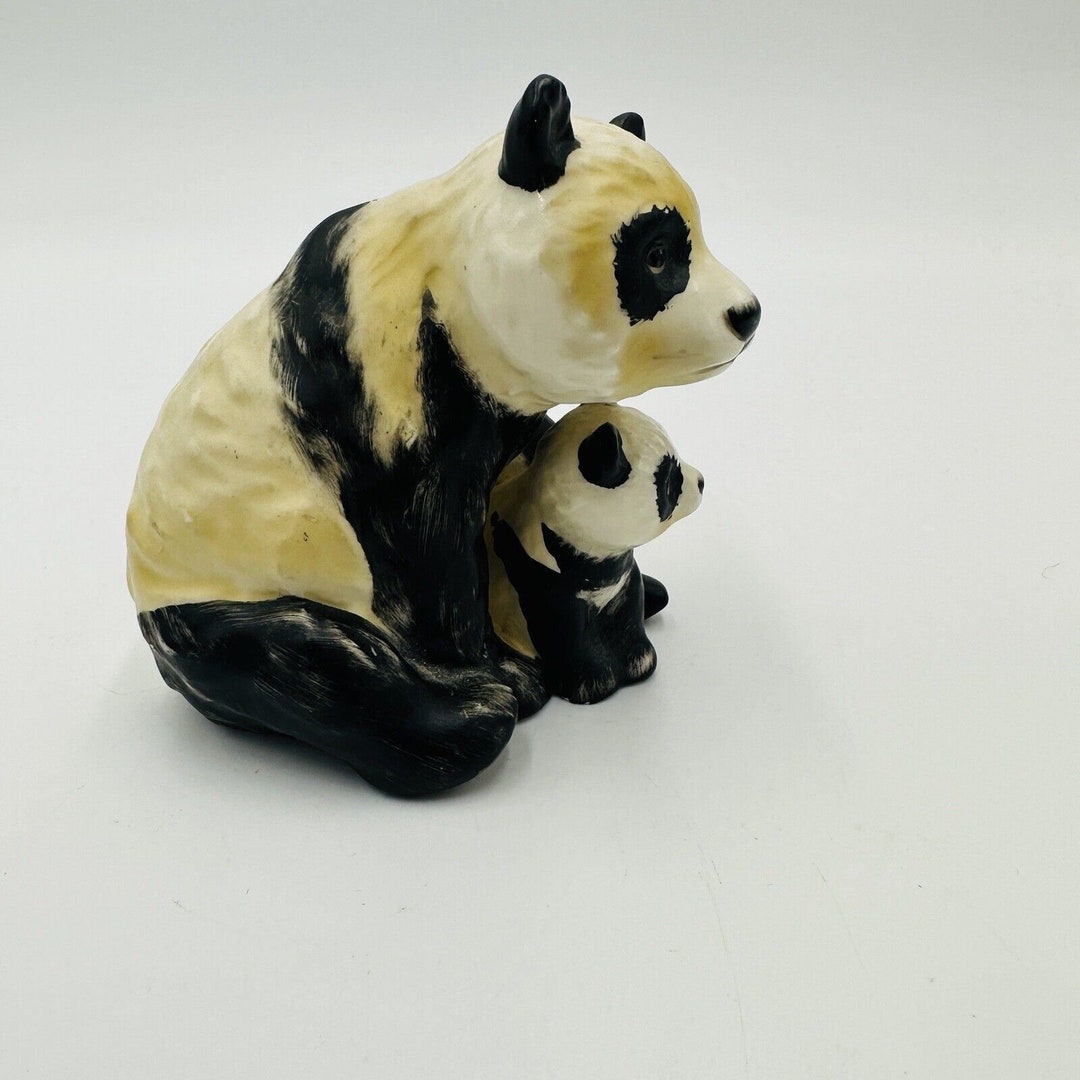 Goebel Panda Mama Bear Cub Figurine Hand Vintage W.germany 36008-15 ...