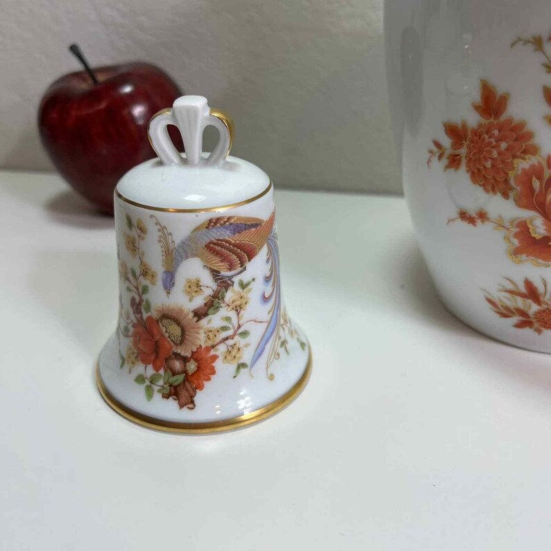 Kaiser Germany Vase & Bells Set Vintage Porcelain Floral 3 Pieces - Etsy