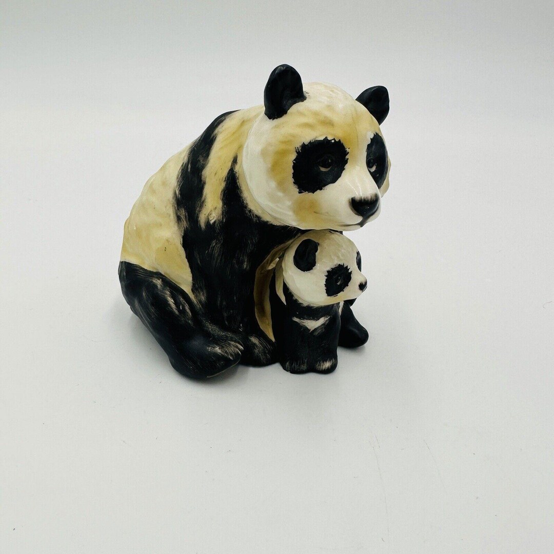 Goebel Panda Mama Bear Cub Figurine Hand Vintage W.germany 36008-15 ...