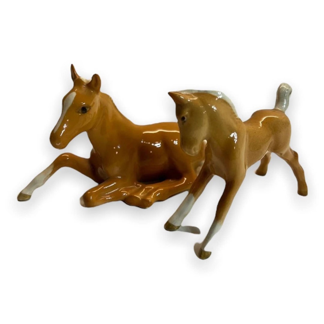 Vintage Palomino Beswick Foals Figurines - Etsy