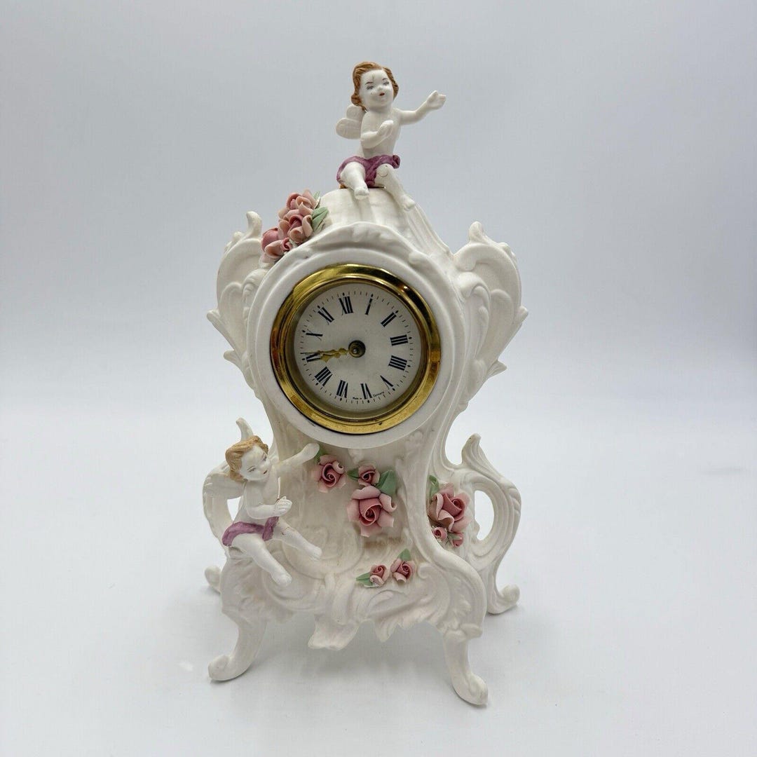 Vintage 1955 Louis Pierlot German Ceramic W/ Brass Mechanism Windup ...