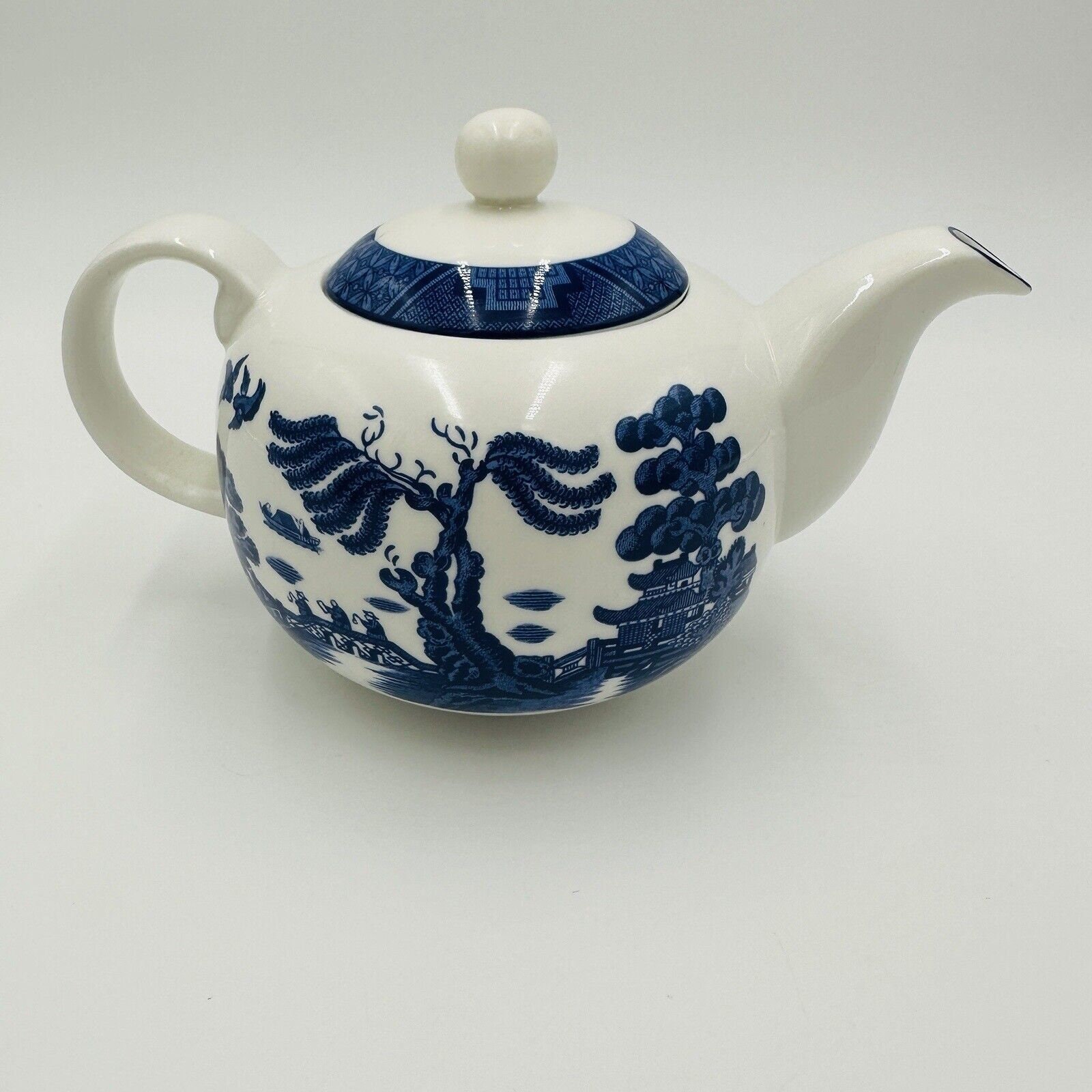 Royal Doulton Teapot Real Old Willow Fine China T.C1268 Blue White 1998 ...