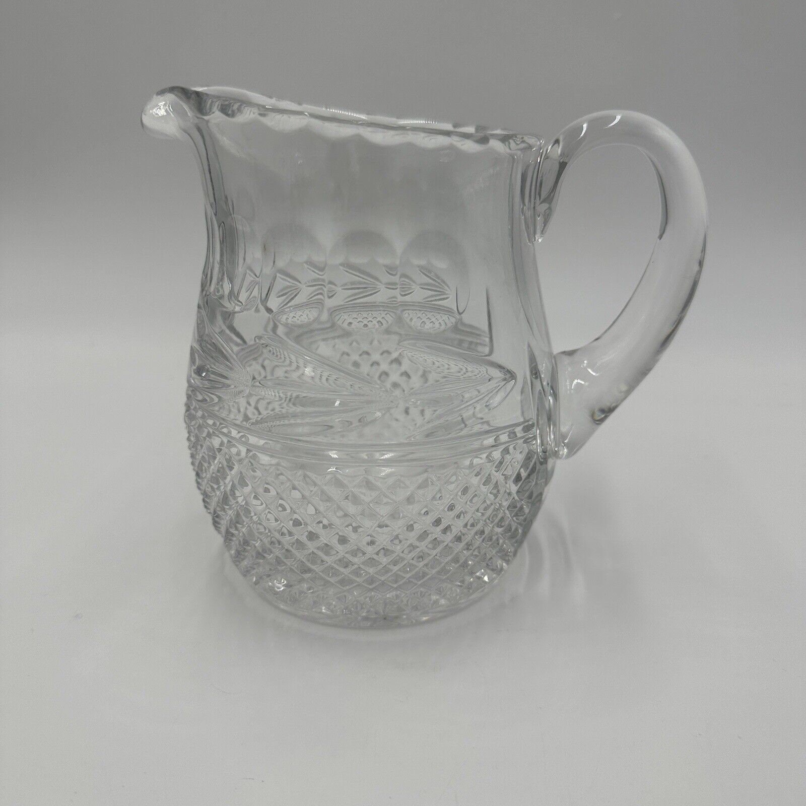 Galway Ireland Crystal Pitcher Leah Pattern Lead Clear Serveware Decor ...