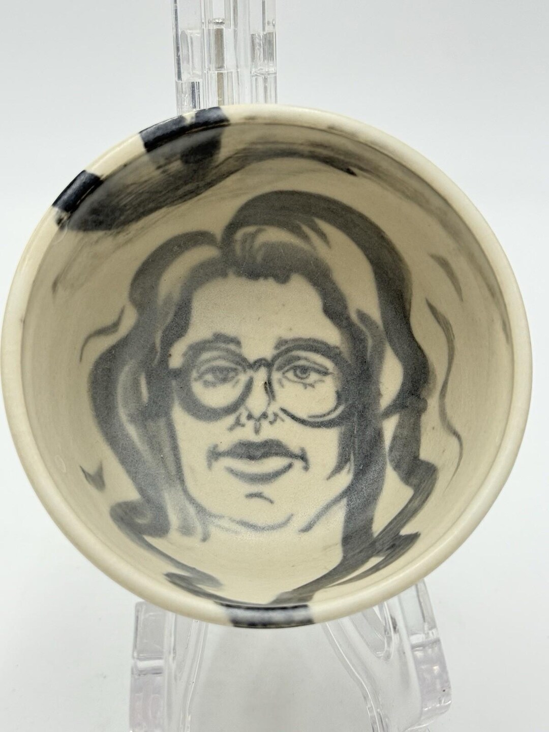 Rare Signed Studio Art Pottery Wretched Stench by B Clower Bowl ...