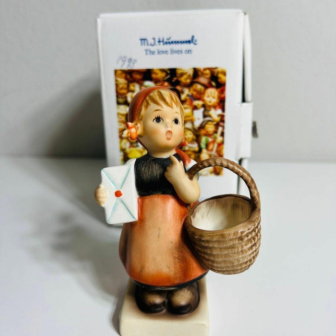 Goebel Hummel Figurine Girl With Letter Meditation Mailing Basket ...