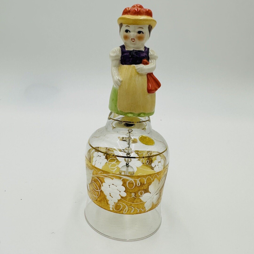 Goebel Bell Crystal Figurines Hummel Porcelain Encrusted Glass - Etsy