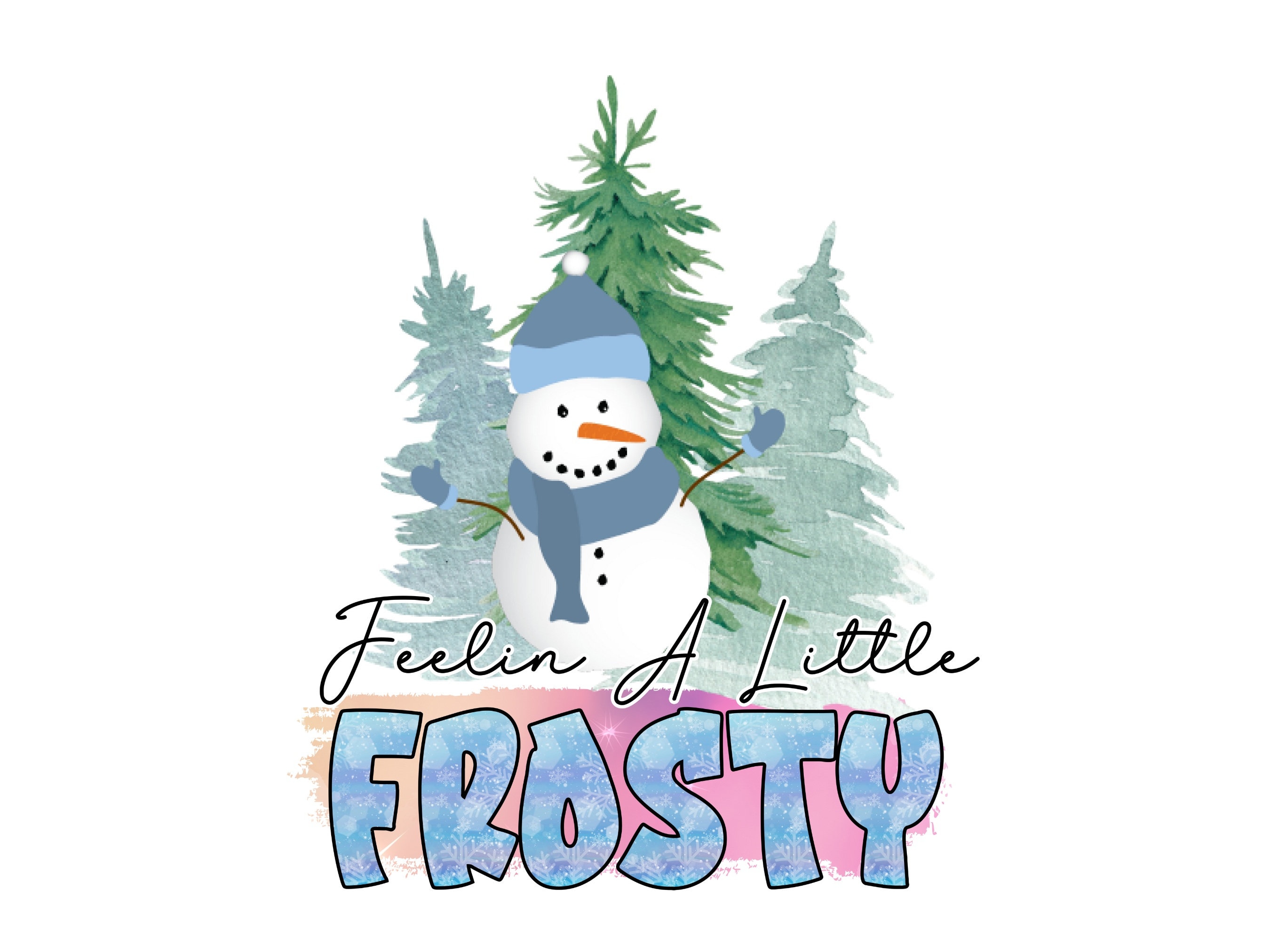 Frosty the Snowman PNG/ Feeling a Little Frosty Png/ Snowman ...