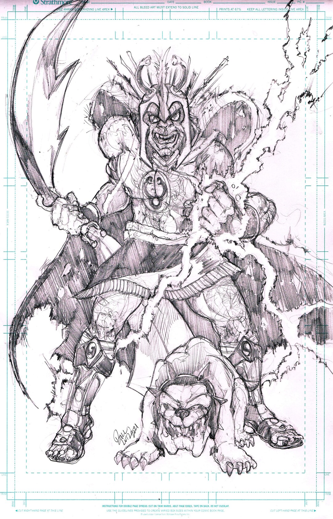 Mumm-ra Poster Pencil Thundercats Mumm-ra Gift for - Etsy