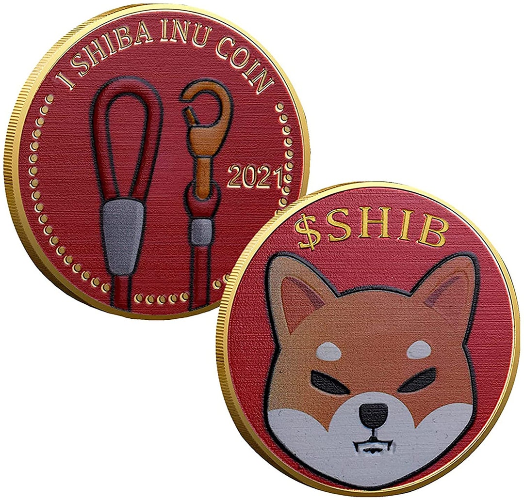 Shiba Inu Commemorative Coin Gold and Red 2021 Limited Edition ...