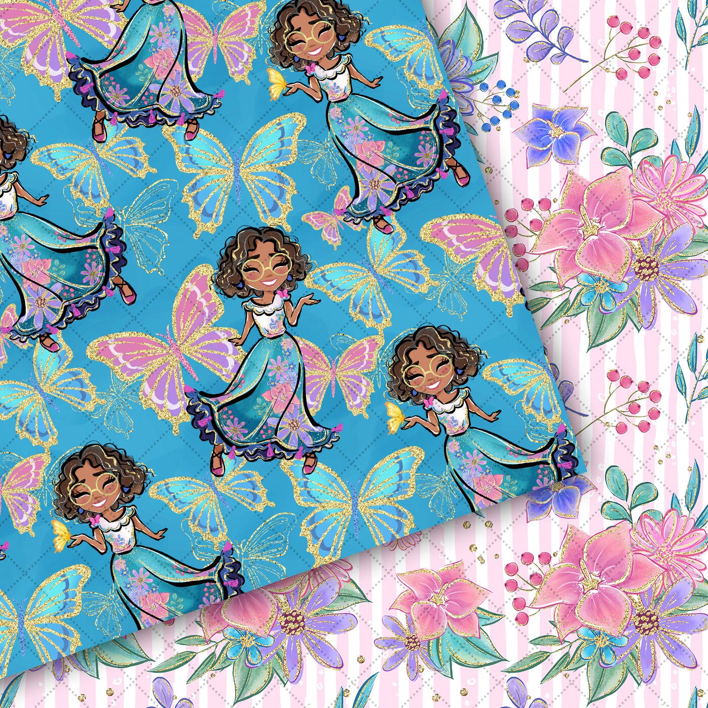 Encanto Digital Paper, Madrigal Family, Mirabel, Luisa, Isabela, Casita ...