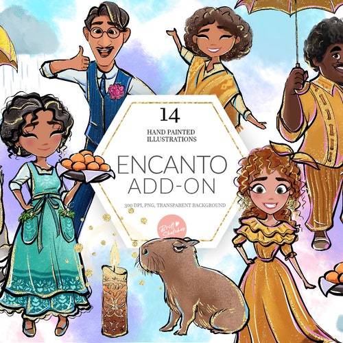 Encanto Clipart Julieta PNG Pepa Augustin Camilo Felix - Etsy Canada