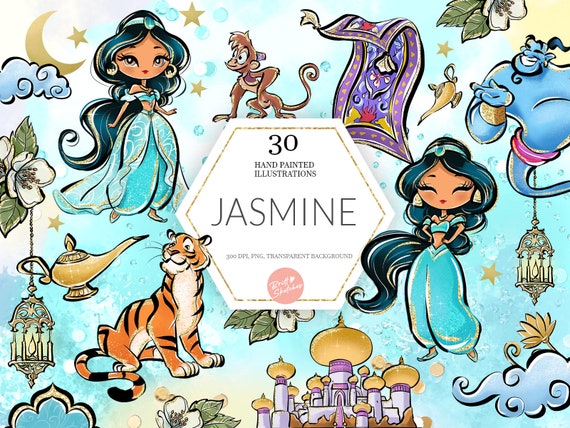 Disney Princess Jasmine And Tiger