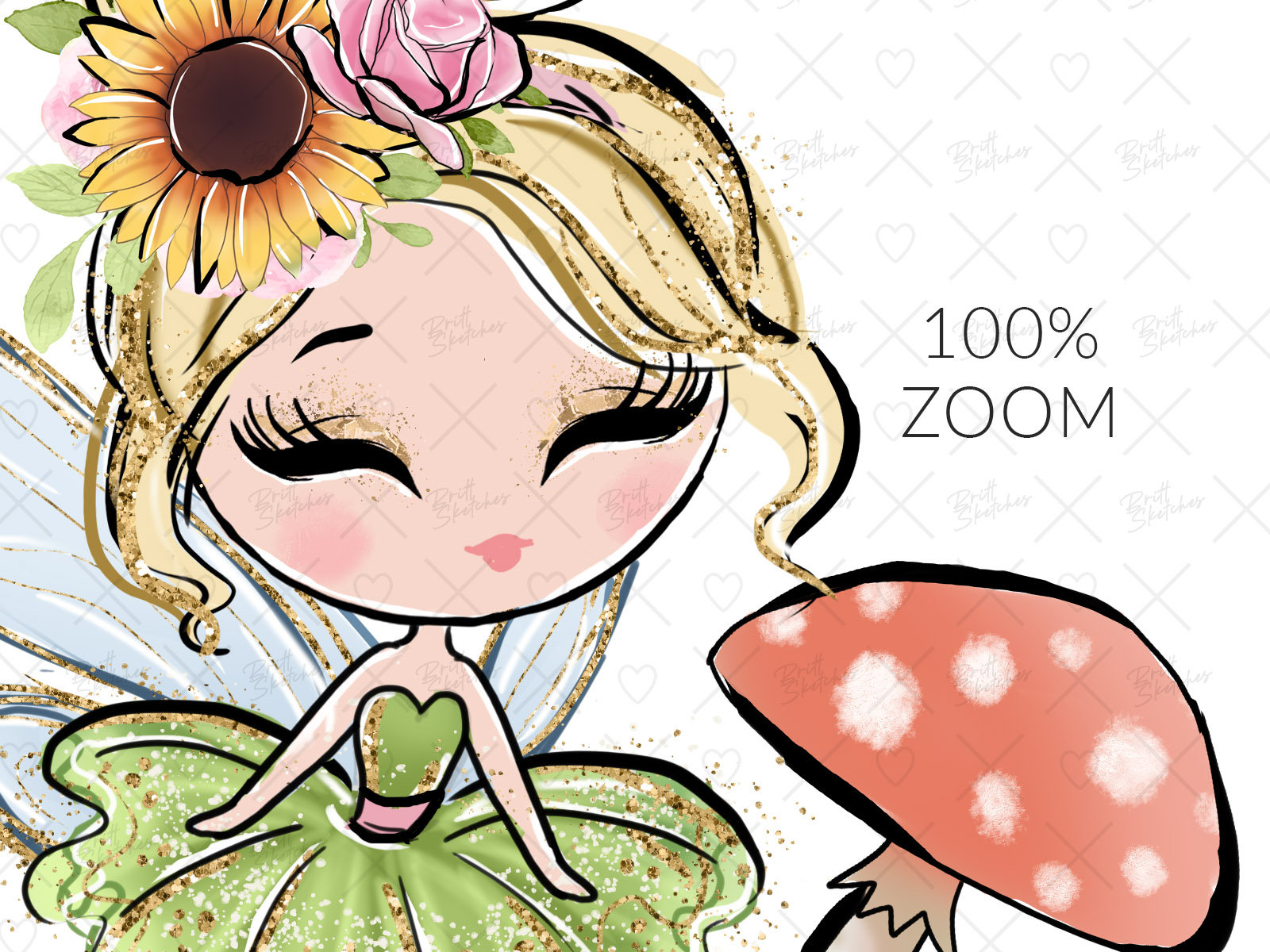 Garden Fairy Clipart Flower Fairies Spring Summer - Etsy