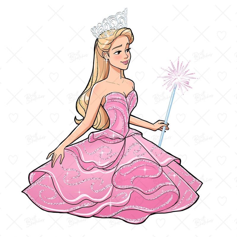 Glinda Dress Png - Etsy