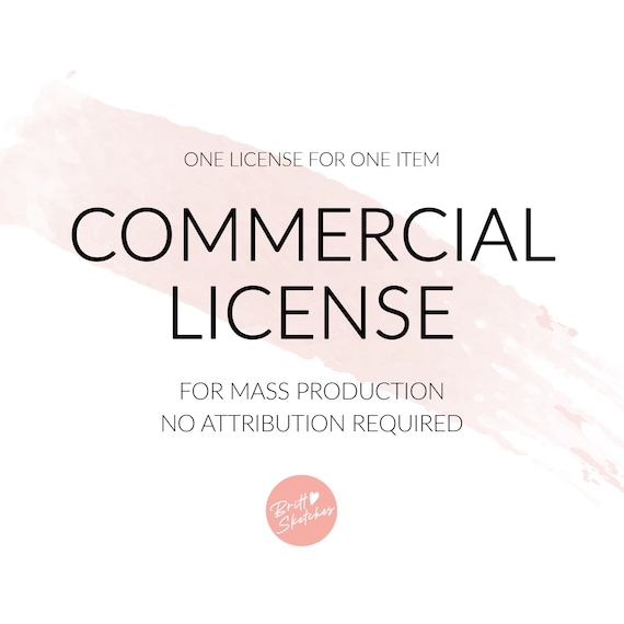 Commercial License Mass Production for a Single Product - Etsy