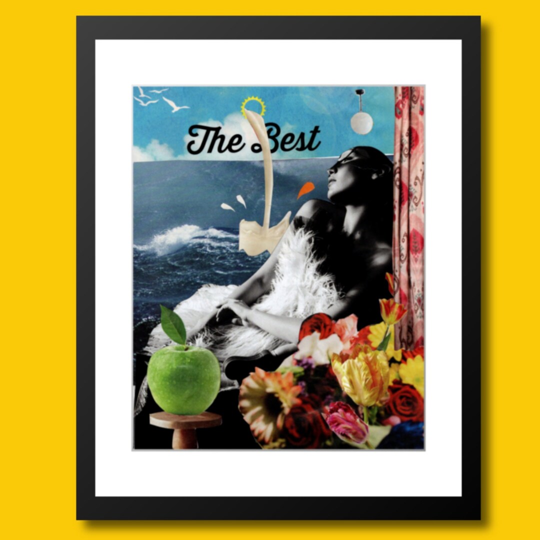 Beautiful Hand Made Collage Art Print Vibrant and Expressive Art by ...