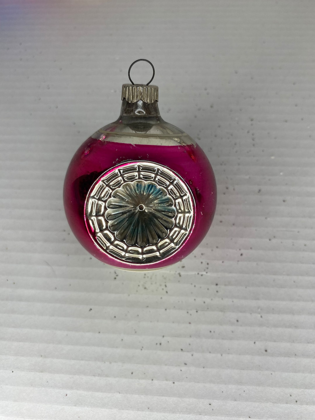 Shiny Brite Double Indent Glass Ornament - Etsy