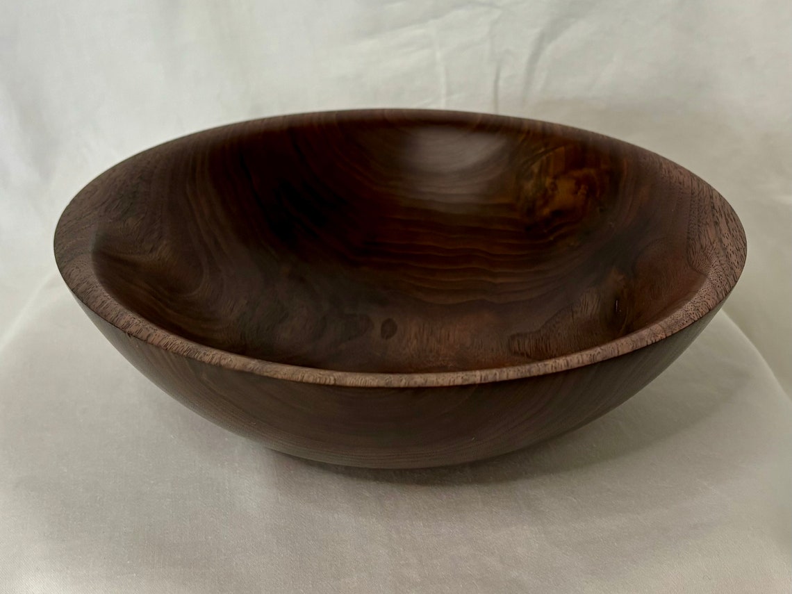 Hand Turned Black Walnut Bowl - Etsy
