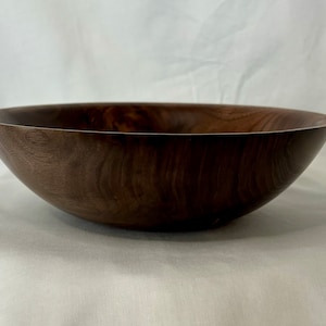 Hand Turned Black Walnut Bowl - Etsy