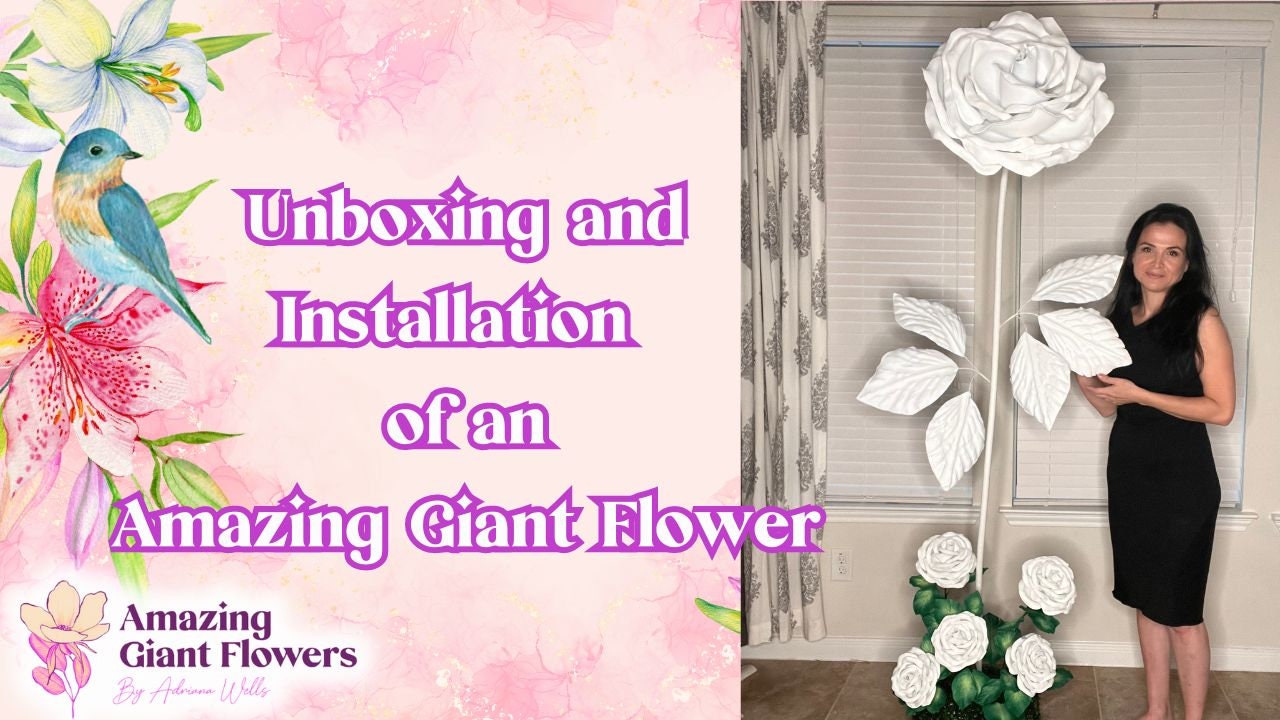 Flower Backdrop, Wedding Backdrop, Giant Standing Flowers, Giant ...