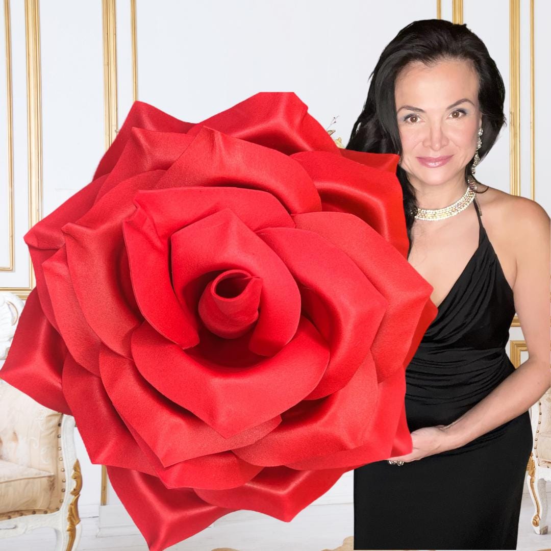 Giant Foam Rose Wall Decor: Flower Backdrop Panel - Etsy