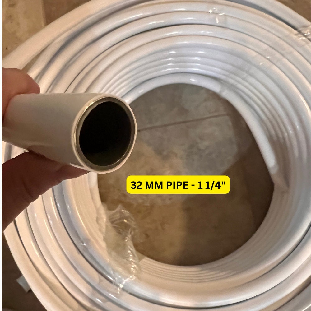 Flexible PVC Pipe 35ft For Artificial Flowers - 16mm White Craft Tubing ...