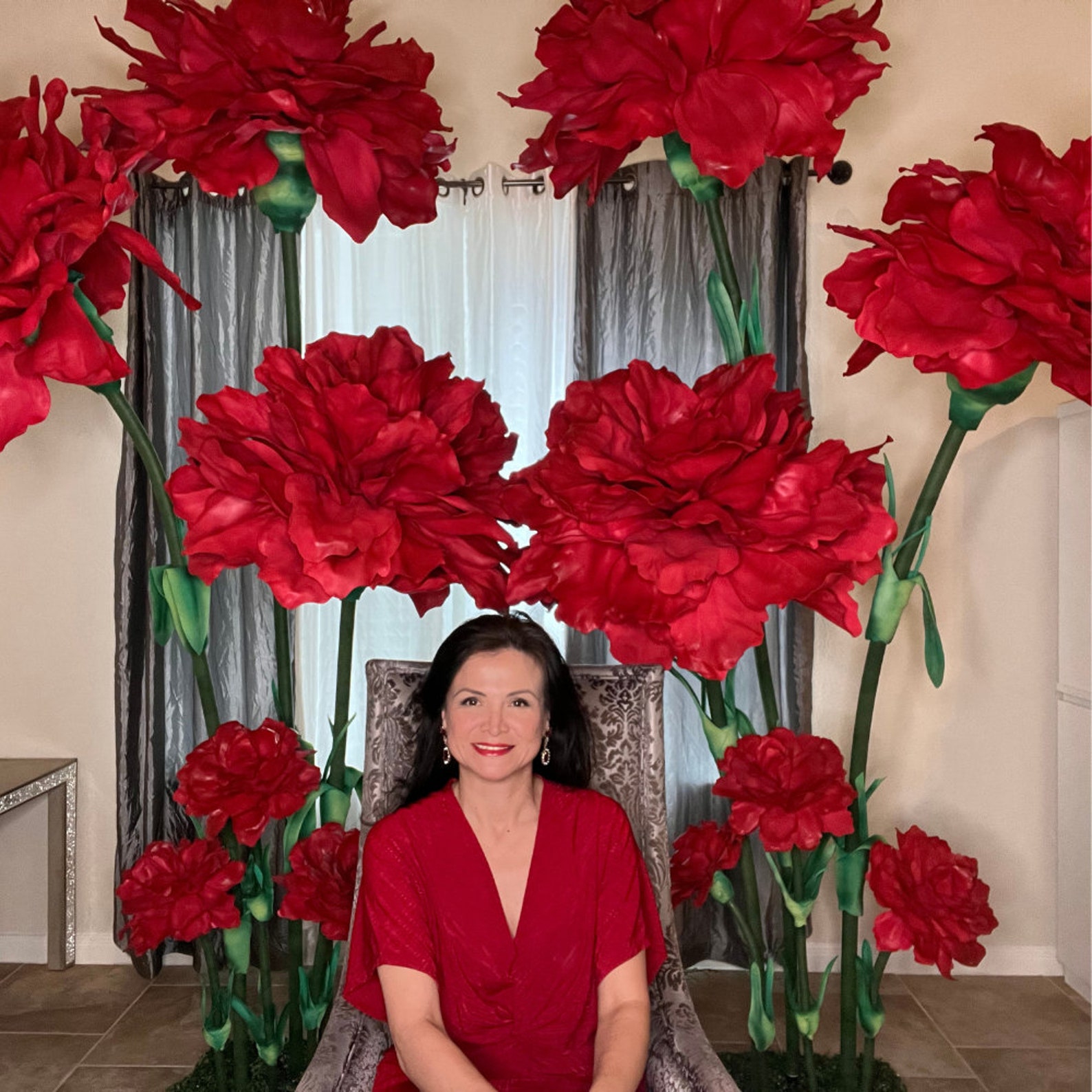 Giant Foam Carnation Flower Arrangement: Oversized Event Backdrop - Etsy