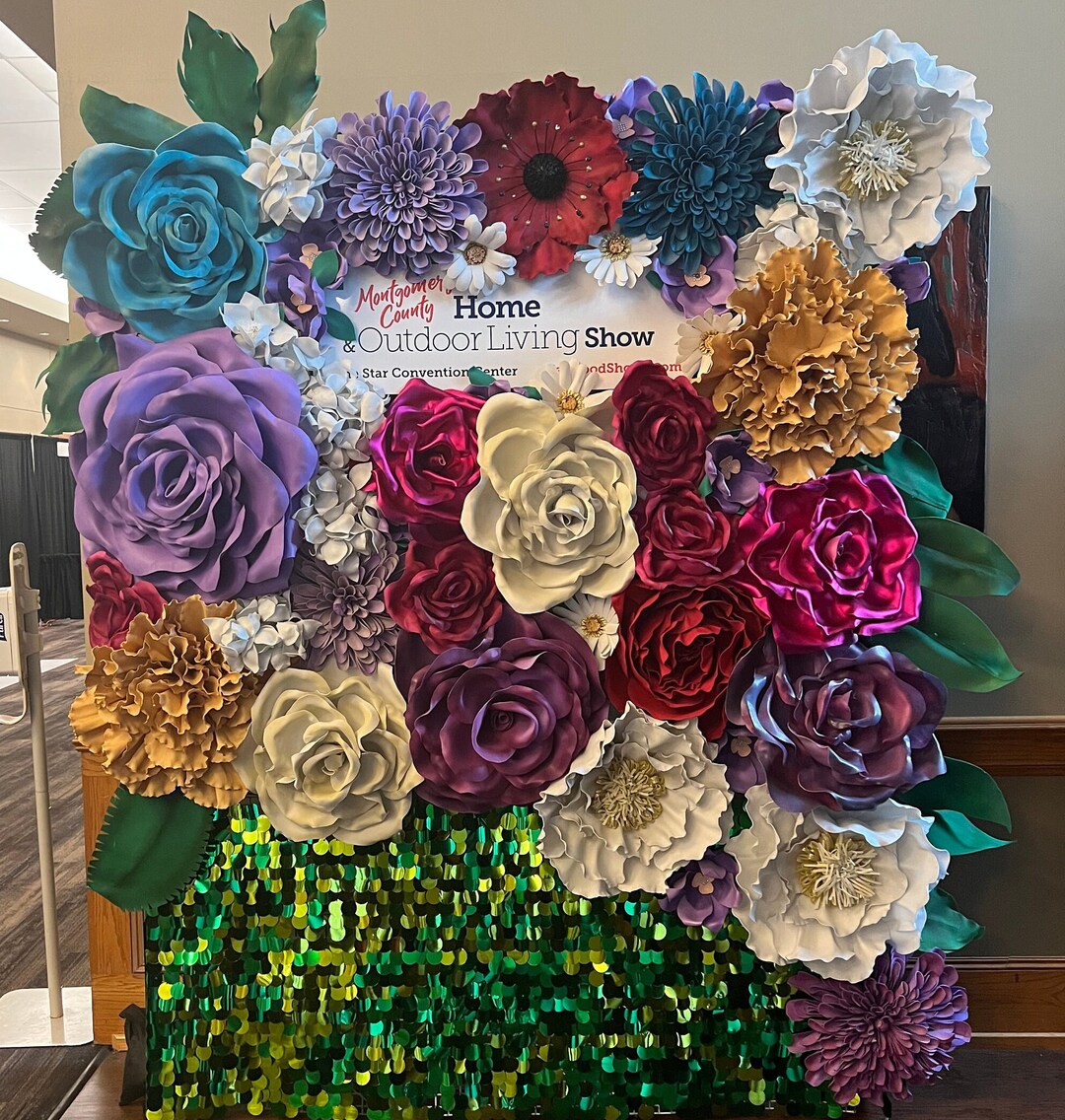 Giant Wall Foam Rose, Flower Wall Decor, Amazing Flower Backdrop Wall ...