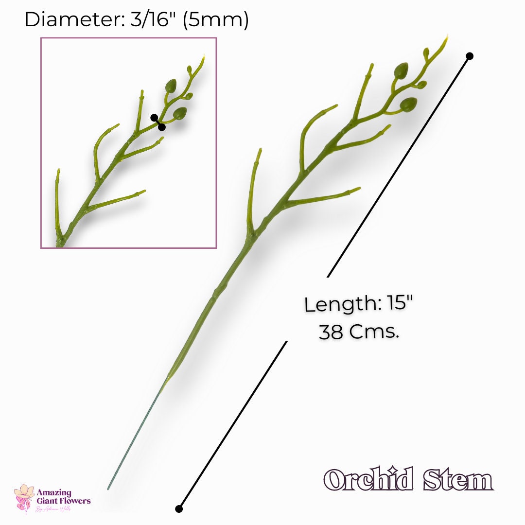 Pack of 10 Flower Stems, Flower Long Stem, Flower Single Stem, Flower ...