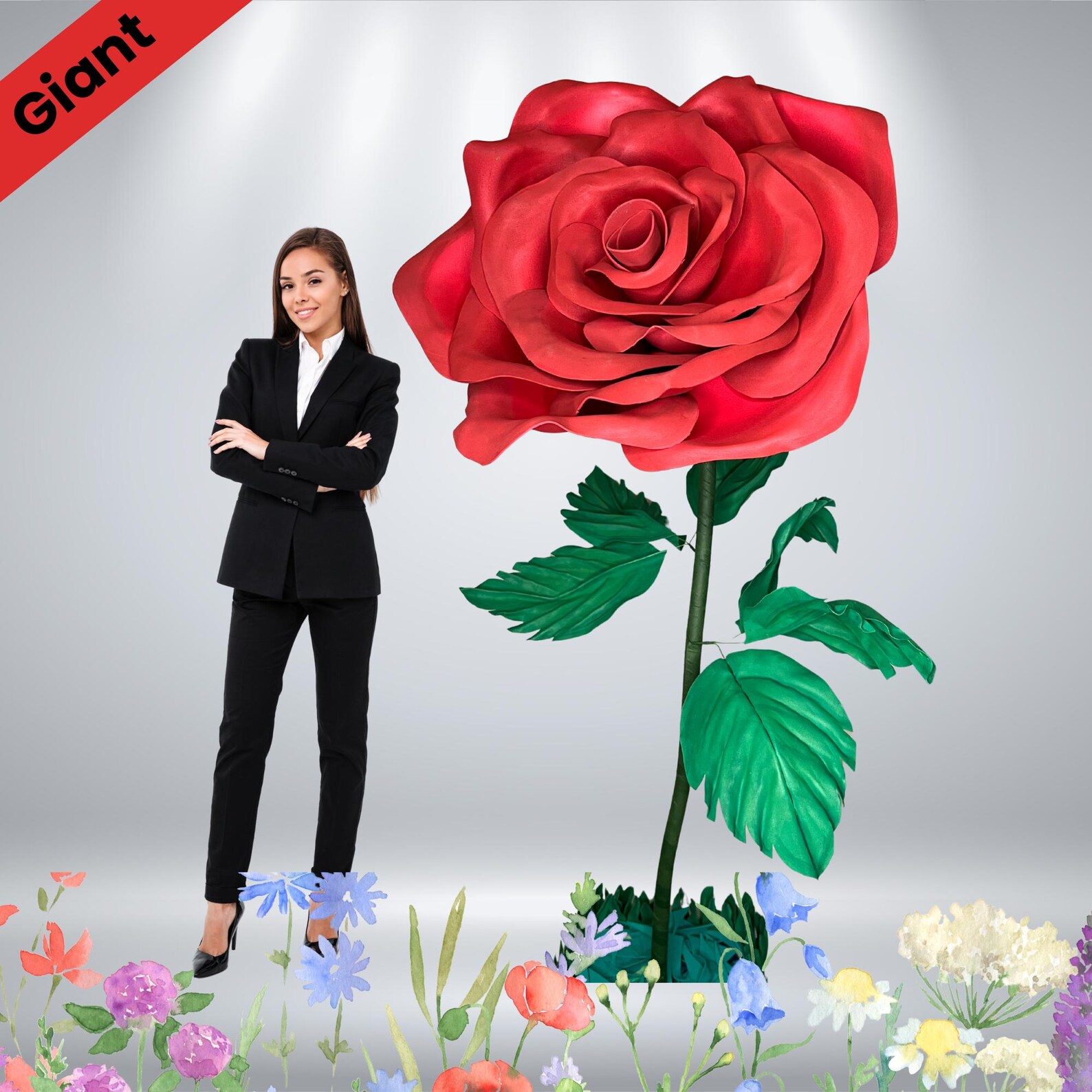 Giant Foam Rose: Wedding Stage Flower Backdrop Decor - Etsy