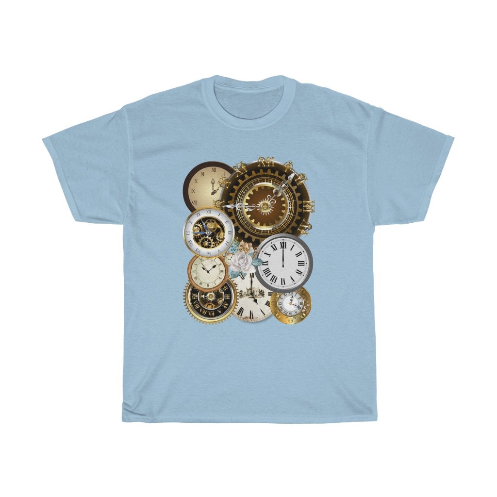 Clock T-shirt Display of Clocks T-shirt Unisex Heavy - Etsy