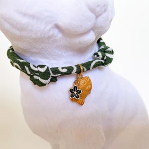 Japanese Kimono Cat Collar: Taiyaki Charm, Breakaway Buckle - Etsy
