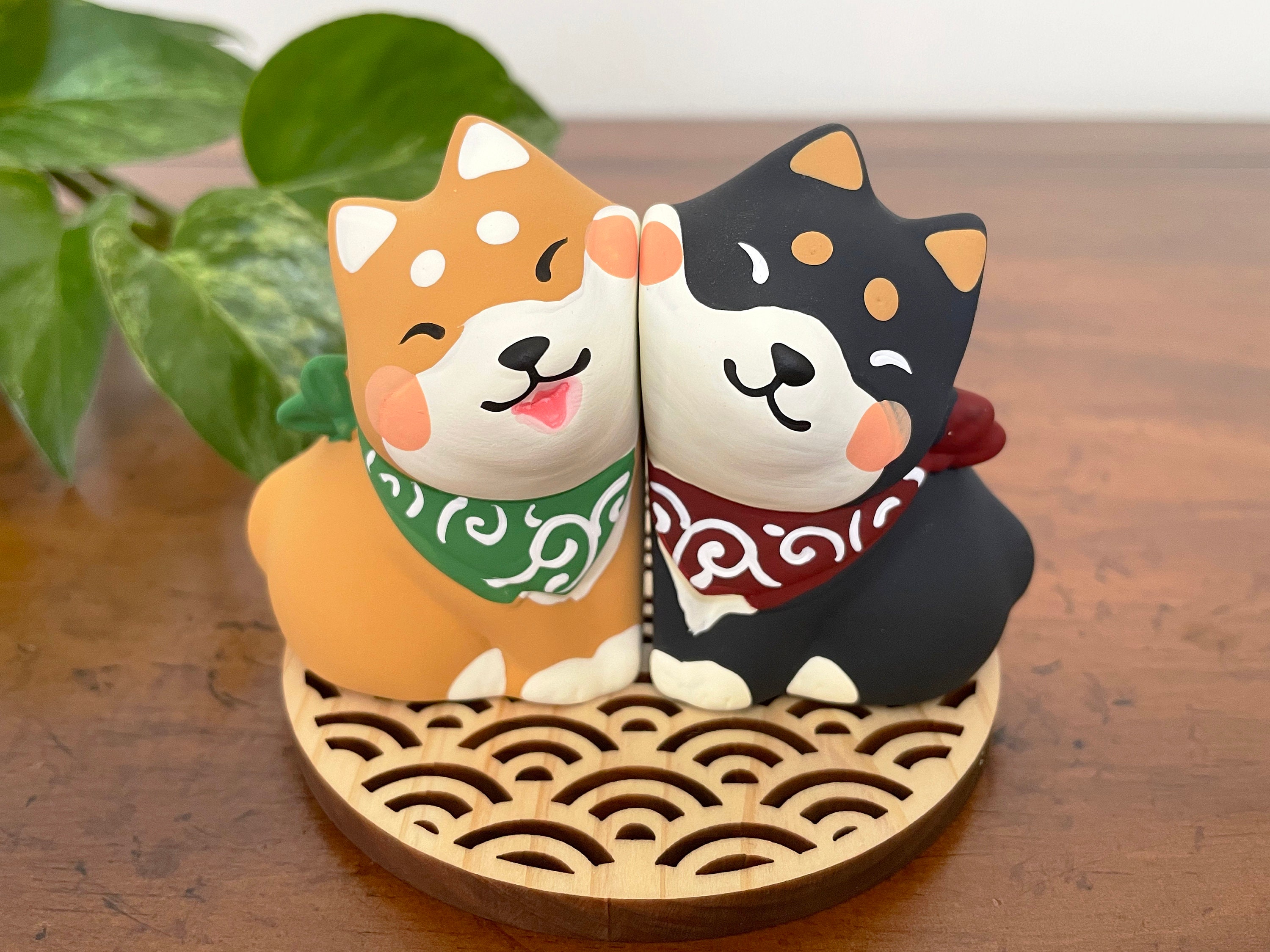 Japanese Shiba Inu Statue, Cute Shiba Inu Dog Figurine, Desktop ...